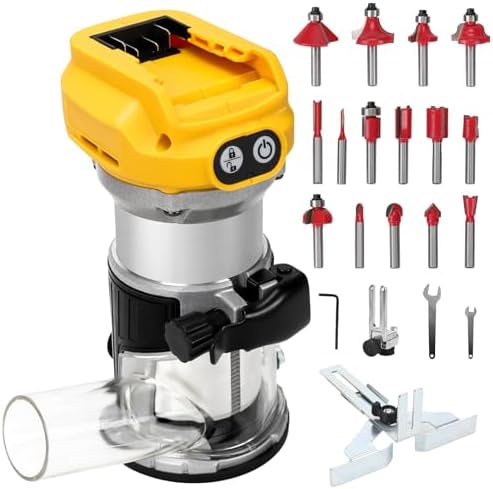 Cordless Palm Router Tool, Brushless Hand Held Edge Router Trimmer for ...