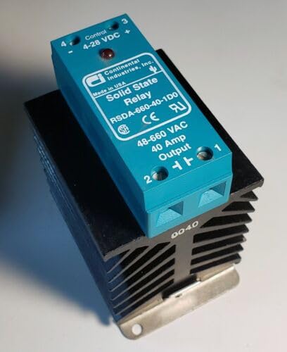 Continental RSDA-660-40-1D0 48 to 660 VAC 40 AMP Solid State Relay - 1 ...