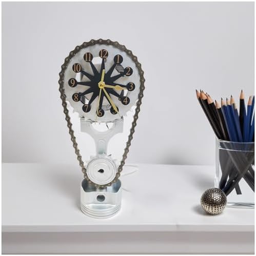 Amazon.com: Juquline Creative Timing Motorized Rotating Chain Clock ...