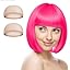 Aomig Caschetto Colorato Set Parrucca con 1 Cappucci, Parrucche a ...