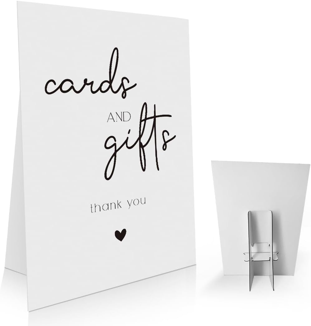 Amazon.com: Cards and Gifts Sign 8 x 11 Inch, Minimalistic Sign for ...