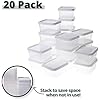 Amazon.com: Greenco Mini Rectangular Storage Containers, 20 Pack, 2.03 ...