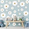 Amazon.com: 12 Sheets Daisy Wall Decals Flower Wall Stickers Large Cute ...