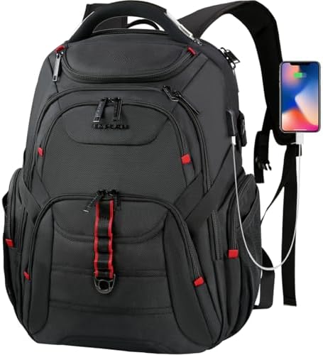 Amazon.com: EMPSIGN Travel Laptop Backpack for men, 17.3 Inch Computer ...