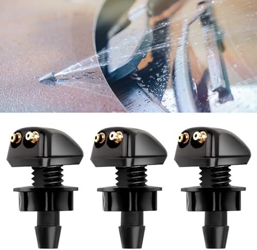 3Pcs Front Windshield Washer Nozzles, Spray Windscreen Mist Washer ...