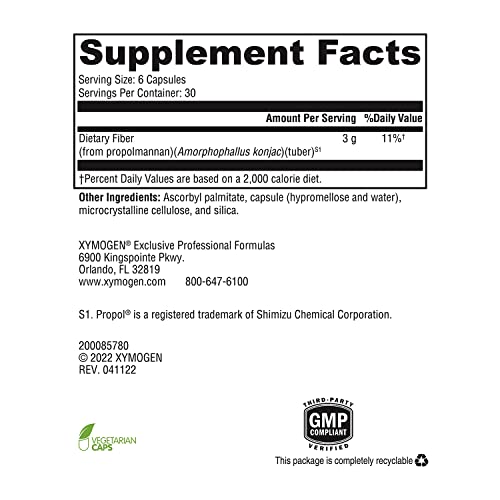 XYMOGEN OptiFiber Lean - Cápsulas de Fibra Diária para Saúde Digestiva ...