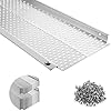 FIRMDKWEED 5 inch Gutter Guard, 39 Pack,156ft, Aluminum Mesh Leaf ...