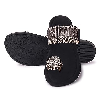 Juttigenics Present Women's Ethnic Flats, Women's Traditional Slip-On ...