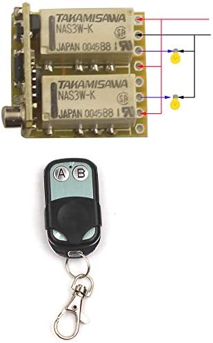 Mini 4V-12V 5V 6V 2 Channel Relay Remote Switch Wireless Remote Control ...