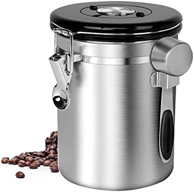 Coffee Canister Airtight Coffee Container, Airtight Stainless Steel ...