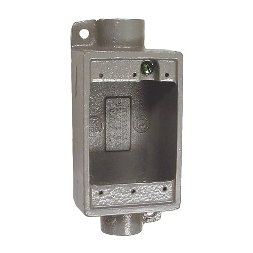 Killark FSC-1 FSC Type Cast Device Box, 1/2" Hub, Shallow, Feed-Thru ...