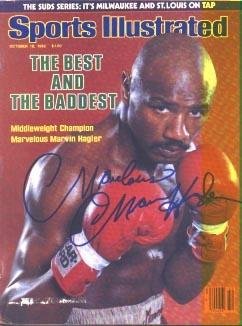 Marvelous Marvin Hagler (Boxing) autographed Sports Illustrated ...