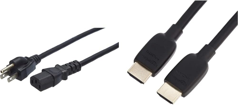 Amazon.com: Amazon Basics Computer Monitor Replacement Power Cord and ...