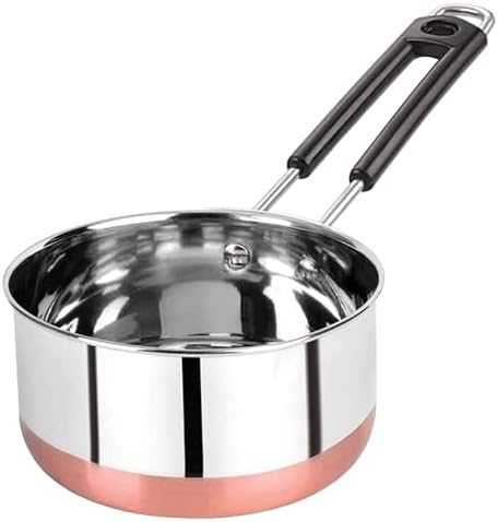 Amazon.com: PANCA Tea Pan Stainless Steel Copper Bottom Sauce Pan Milk ...