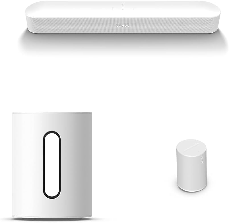 Sonos Set - Beam/Sub Mini/Era 100 (x2) - White : Amazon.de: Electronics ...