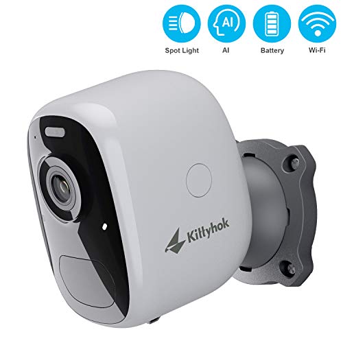 Wireless Outdoor Security Camera with AI Detection, Kittyhok 1080P ...
