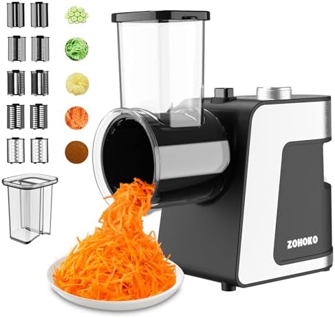 Amazon.com: ASLATT Electric Cheese Grater, One-Touch Control Grater ...