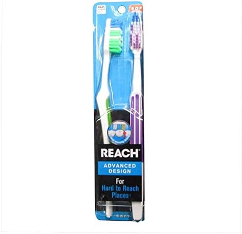 Amazon.com : Reach Advanced Design Soft Toothbrushes, Colors May Vary ...