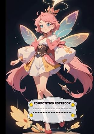 Amazon.co.jp: COMPOSITION NOTEBOOK: Anime Lovers' Magical Musings Lined ...