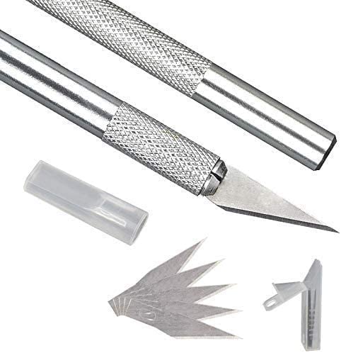 MIMINI Detail Pen Knife With 5 Interchangeable Sharp Blades For Carving ...