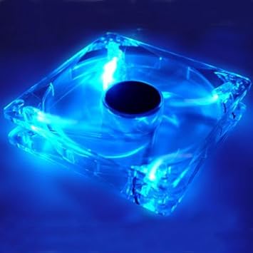 Amazon.com: LOGISYS Computer CF120BL 120MM BLUE QUAD 4-LED ULTRA BRIGHT ...