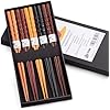 Amazon.com: MFJUNS 5 Pairs Japanese Minimalist Reusable Chopsticks, 8.8 ...