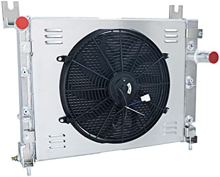 Amazon.com: ALLOYWORKS 3 ROW Radiator + Fan & Shroud + Relay Kiy fit 2000-2004 Dodge Durango ...