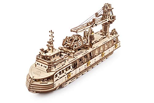 Buy UGears Research Vessel - DIY Model Ship 3D Puzzles for Adults ...