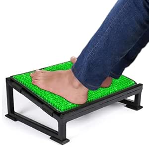 Metron Metal Foot Rest Stool Under The Desk with Removable Acupressure ...