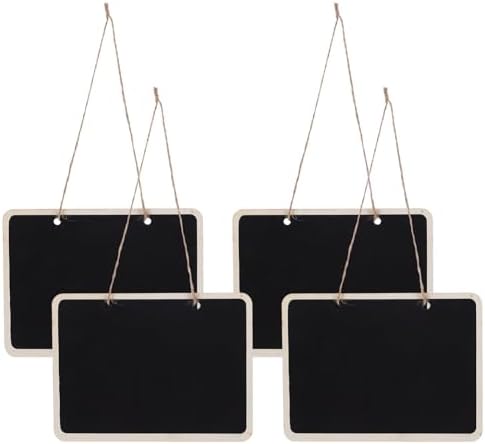 Chalkboard Tags Hanging Wooden Chalkboard Signs 3.35 x 2.36 Inch Mini ...