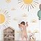 Amazon.com: Large Sun Wall Decal Boho Sunshine Wall Stickers Removable ...