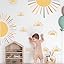 Amazon.com: MOSITU Large Sun Wall Decal Boho Sunshine Wall Stickers ...