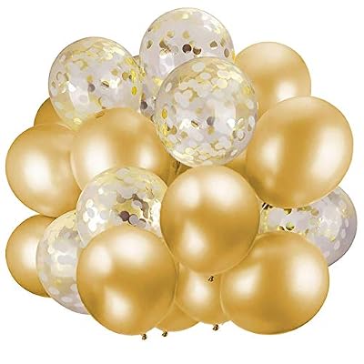 60 Pack Gold Balloons Gold Confetti Balloons Philippines | Ubuy