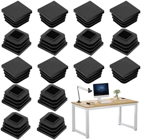 16 Pcs Rubber Feet for Garden Furniture 1 Inch (25mm) Chair Leg Caps ...