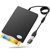 Amazon.com: Floppy Disk Reader, External USB 2.0 & Type C Floppy Disc ...