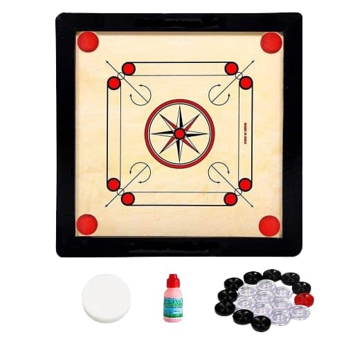 Buy Carrom Board with Crystle Carrom Coin + Striker Powder (20 x 20 ...