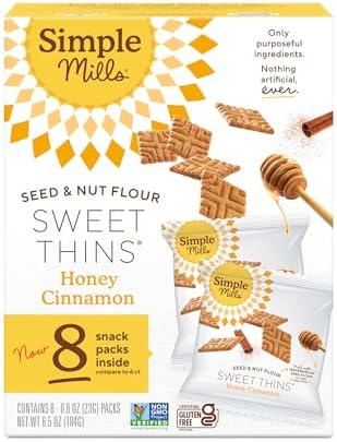Amazon.com: Simple Mills Snack Packs Honey Cinnamon Seed & Nut Flour ...