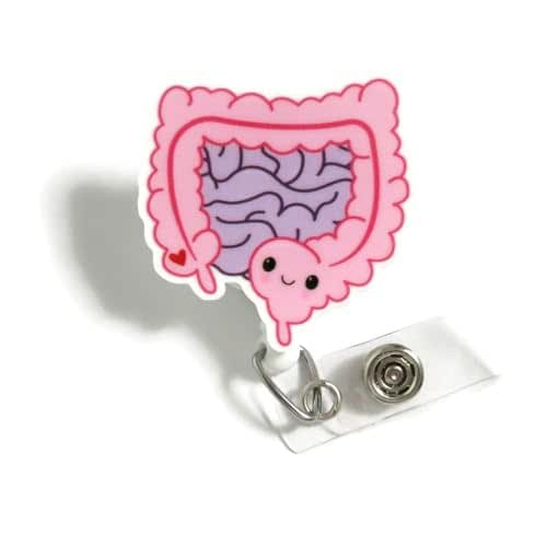 Amazon.com: Intestines Badge Reel, Kawaii Intestines Badge Holder, GI ...