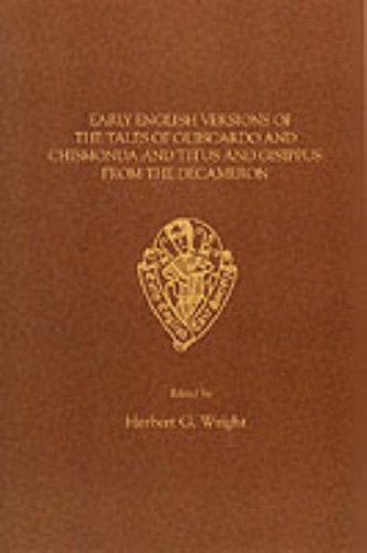 Buy Early English Versions of the Tales of Guido and Ghismonda and ...