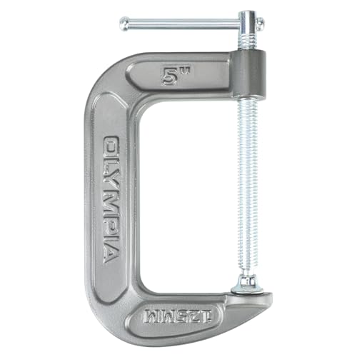 Amazon: Olympia Tools C-Clamp, (5" X 3.25") (38-145)