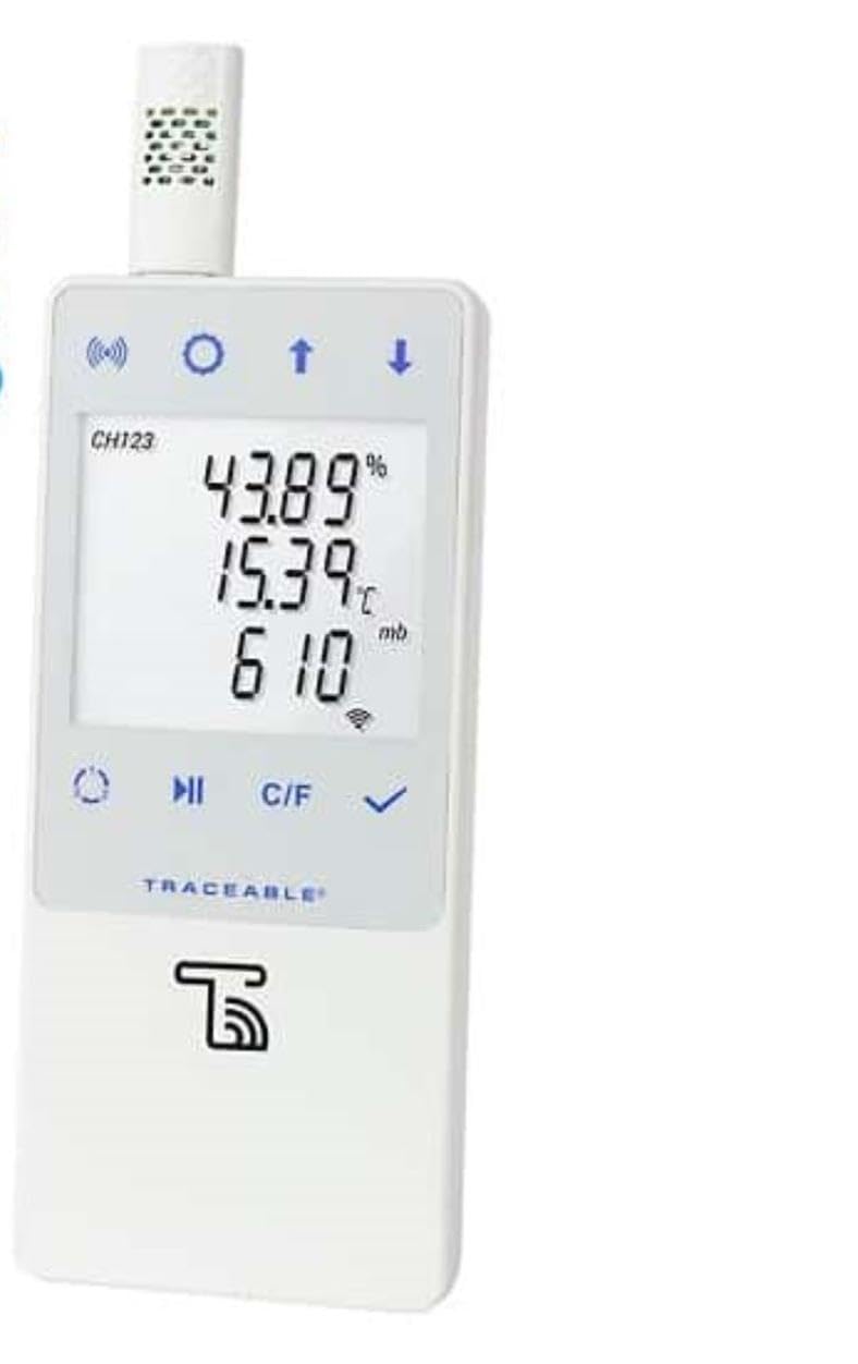 Digi-Sense AO-18000-33 Barometric Temperature Humidity Data Logger with ...
