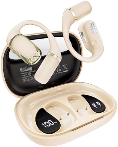 Amazon.com: BeSing Open Ear Earbuds, Over Ear Headphones with Ear Hooks ...