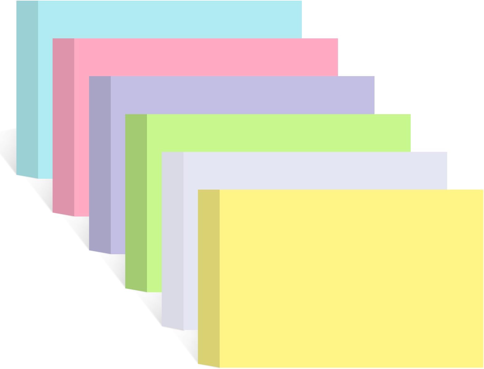Amazon.com : Utron 248 Sheets Colored Index Cards 3x5, Double-Sided ...