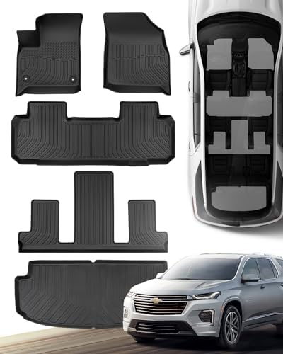 Amazon.com: CreekT for Chevy Traverse Floor Mats 2025 2024 2023 2022 ...