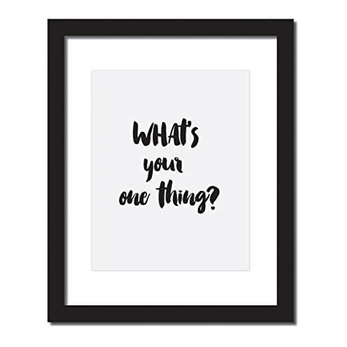 Amazon.com: 'What's Your One Thing?' Inspirational Quote Print UNFRAMED ...