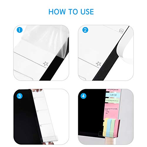 Snapklik.com : MOSISO Acrylic Monitor Memo Board, Message Memo Holders ...