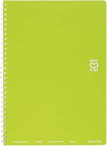Amazon.com : KOKUYO D Shaped Soft Ring Notebook, 6mm Ruled w/dot-Lines, 36 Lines, 40 Sheets, B5 ...