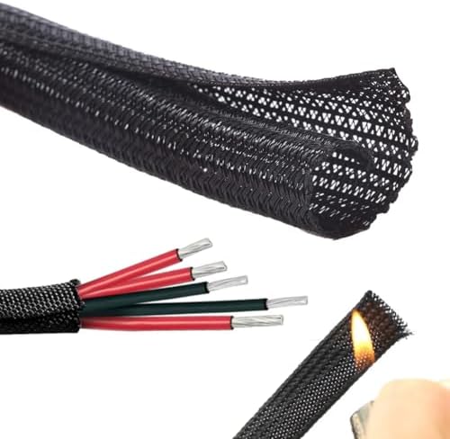 Supvox® 6.6ft Cable Organizer Sleeve - Self-Closing, Cuttable, Wear and ...