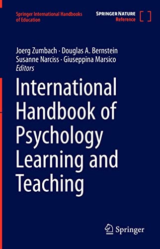 Amazon.com: International Handbook of Psychology Learning and Teaching ...