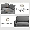 Amazon.com: ROWHY Oversized Modular Sectional Sofa with Movable Ottoman ...